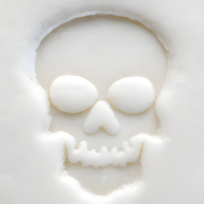 Skull Small Round Stamp